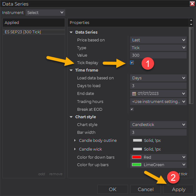 Enabling NinjaTrader Tick Replay | Trading OrderFlow